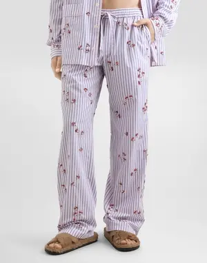 Dolce & Gabbana Cotton-silk Vanity Trousers With Embroidery