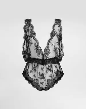 Dolce & Gabbana Lace Bodysuit - Black