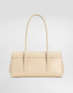 Dolce & Gabbana Marlene Handbag In Palmellato Calfskin - White