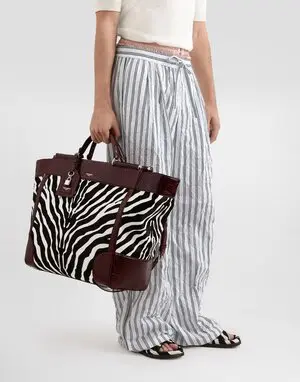 Dolce & Gabbana Sicily Pony And Polished Alligator Handbag - Multicolor