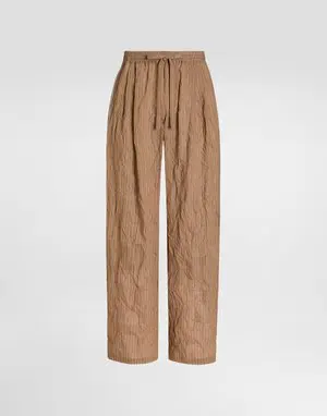 Dolce & Gabbana Linen-blend Vanity Trousers - Multicolor