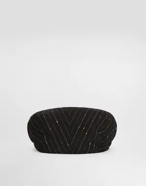Dolce & Gabbana Pinstripe Viscose Flat Cap