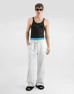 Dolce & Gabbana Cotton Tank Top With Print - Brown