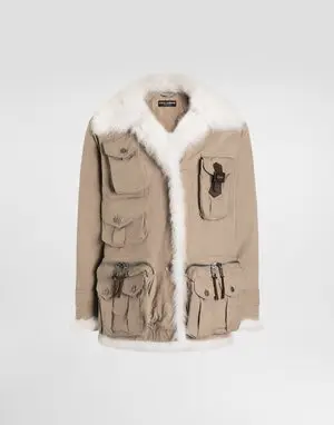Dolce & Gabbana Waxed Faille Jacket - Beige