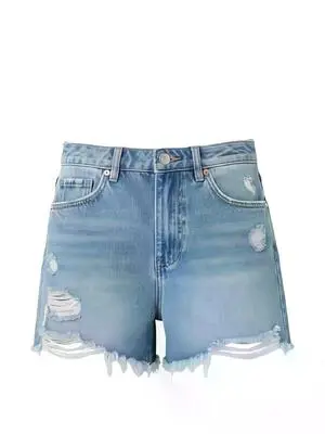 ELEH Distressed Frayed Hem Shorts