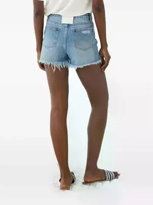ELEH Distressed Frayed Hem Shorts