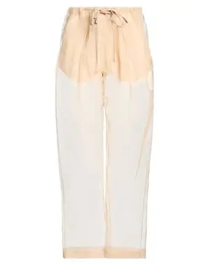 Khaite Silk Organza Tapered Pants - Beige