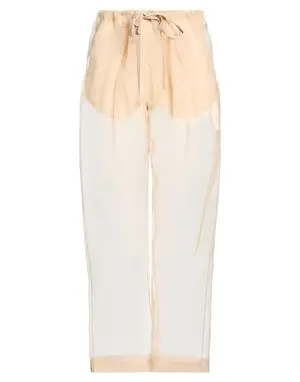 Khaite Silk Organza Tapered Pants - Beige