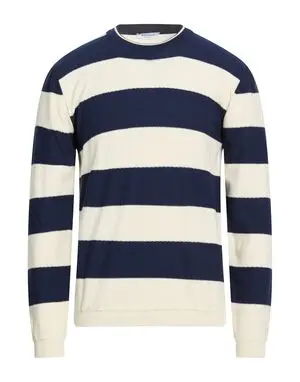 WOOL & CO Pointelle Knit Striped Cotton Sweater