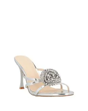 TWENTY FOUR HAITCH Metallic Embellished Sandals
