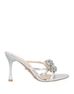 TWENTY FOUR HAITCH Metallic Embellished Sandals