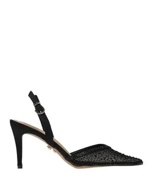 TWENTY FOUR HAITCH Pumps With Appliqués And Crystals - Black