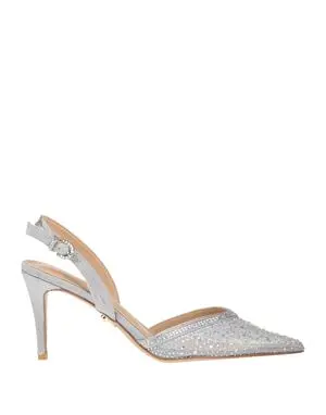 TWENTY FOUR HAITCH Satin Slingback Pumps