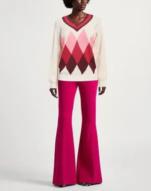 BALLANTYNE Cotton Geometric Print Sweater