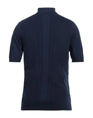Brunello Cucinelli Cotton Knit Polo - Blue