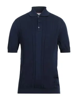 Brunello Cucinelli Cotton Knit Polo - Blue