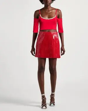 VICOLO Off-the-shoulder Top With Appliqués