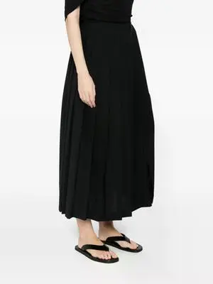 IVORY PARIS Pleated A-line Skirt