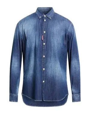 Dsquared2 Denim Shirt Size Cotton, Elastane - Blue