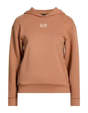 EA7 Sweatshirt In Polyester And Cotton - Beige