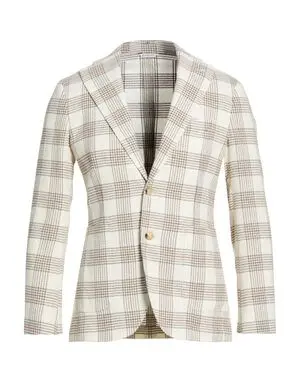 MANUEL RITZ Single-breasted Glen Plaid Blazer