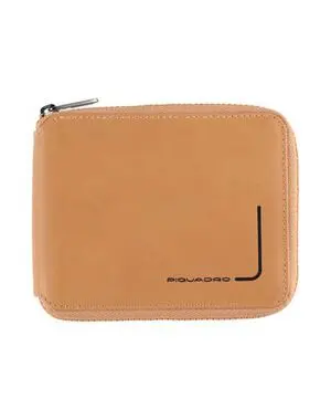 PIQUADRO Wallet Tan Cow Leather - Brown