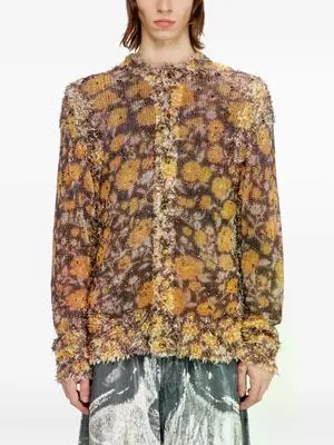 DIESEL® K-linnus Floral Embellished Cardigan