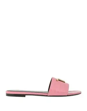 TOM FORD Sandals In Calfskin With Crocodile Print Pink