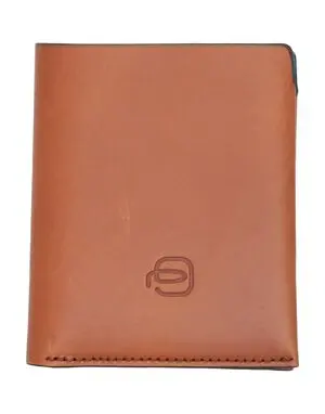 PIQUADRO Document Holder Tan Soft Leather