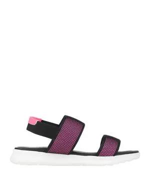POLLINI Sandals Fuchsia Size Soft Leather, Textile Fibers - Pink