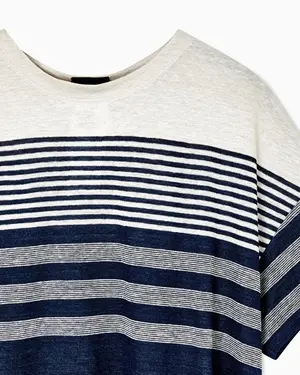 Giorgio Armani Striped Linen Jersey Jumper