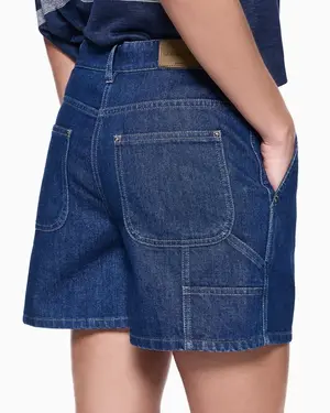 Giorgio Armani Stretch Cotton Denim Shorts
