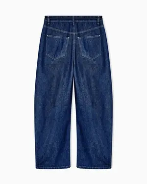 Giorgio Armani Five-pocket Stretch Cotton-denim Trousers With Belt