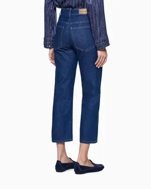 Giorgio Armani Stretch Cotton Denim Five-pocket Trousers