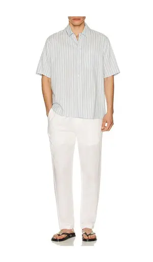 Onia Air Linen Pull-on Pant - White
