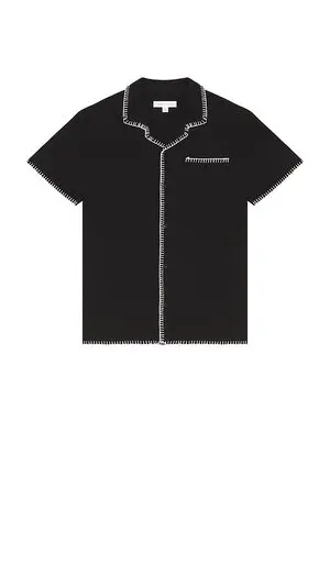 VINTAGE SUMMER Embroidered Camp Shirt