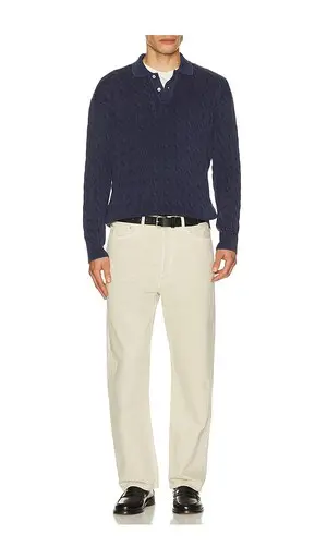 Polo Ralph Lauren Long Sleeve Cable Knit Polo Sweater