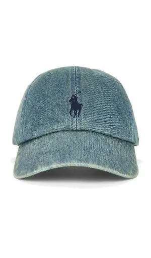 Polo Ralph Lauren Denim Woven Cap - Light Wash Denim