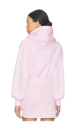 Nike Loose Cropped Full Zip Hoodie - Pink Foam