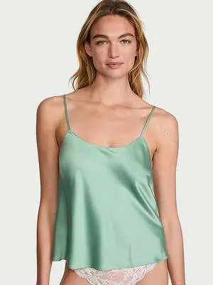 Victoria's Secret Satin Cami Top - Green