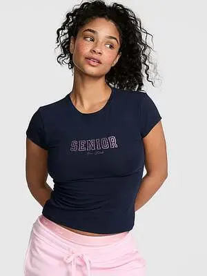 Pink Crewneck T-shirts For Women