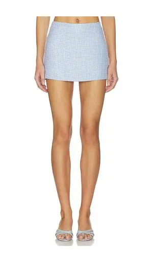 Amanda Uprichard Miles Skort In Baby Blue - Atlantic & Ivory