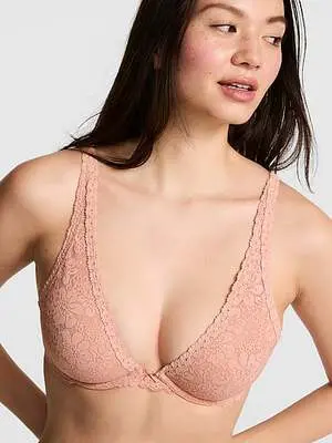 Pink Wink Wink™ Undercover Lift Unlined Plunge Bra Beige