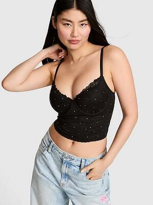 Pink Wink™ Corset Top - Black