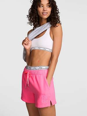 Pink Drawstring Shorts For Women