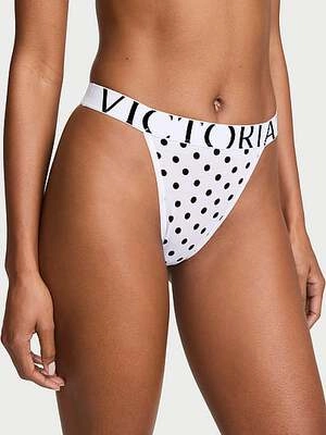 Victoria's Secret Cotton Exploded Logo 90s Brief Panty Print
