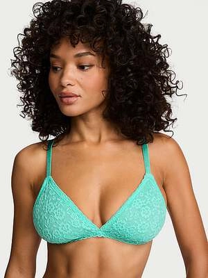 Victoria's Secret The Lacie Unlined Triangle Bralette - Blue