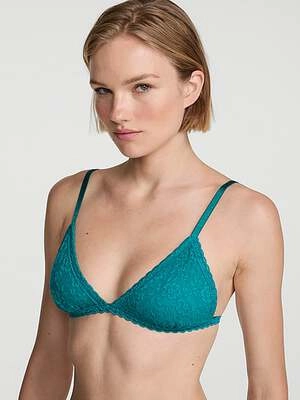 Victoria's Secret The Lacie Unlined Triangle Bralette - Blue