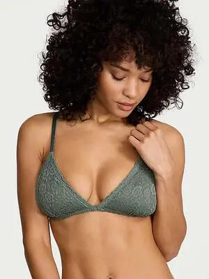 Victoria's Secret Lacie Unlined Triangle Bralette - Green
