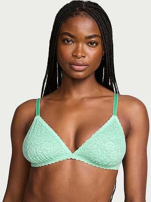 Victoria's Secret Lacie Unlined Triangle Bralette - Green